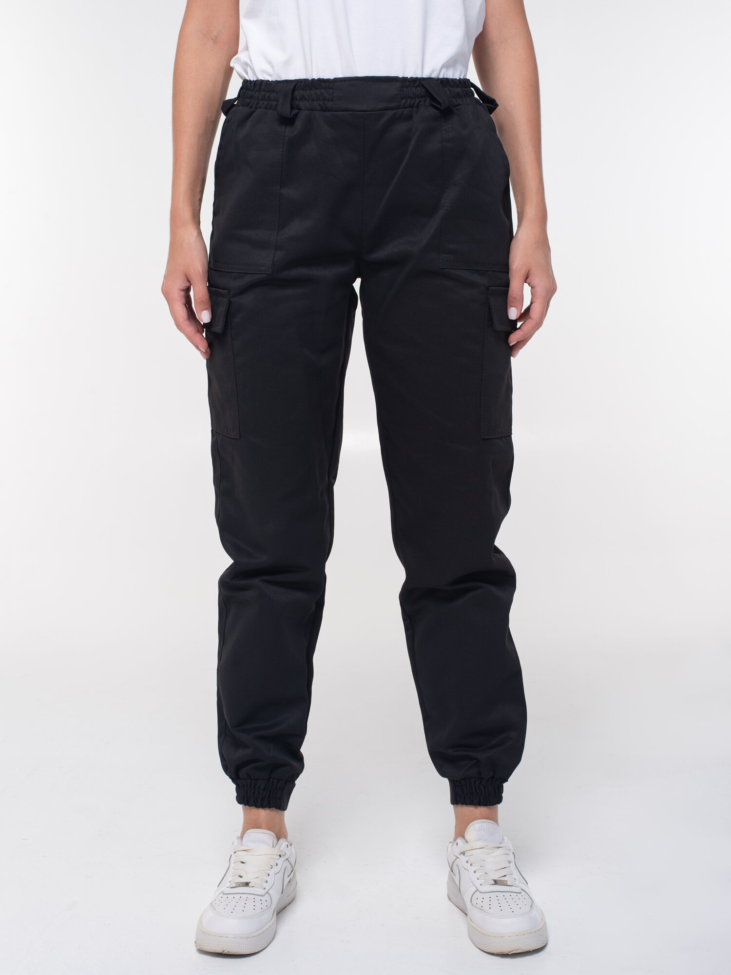 Черные женские рабочие брюки Твила"Batkovski"размер 50/170-176