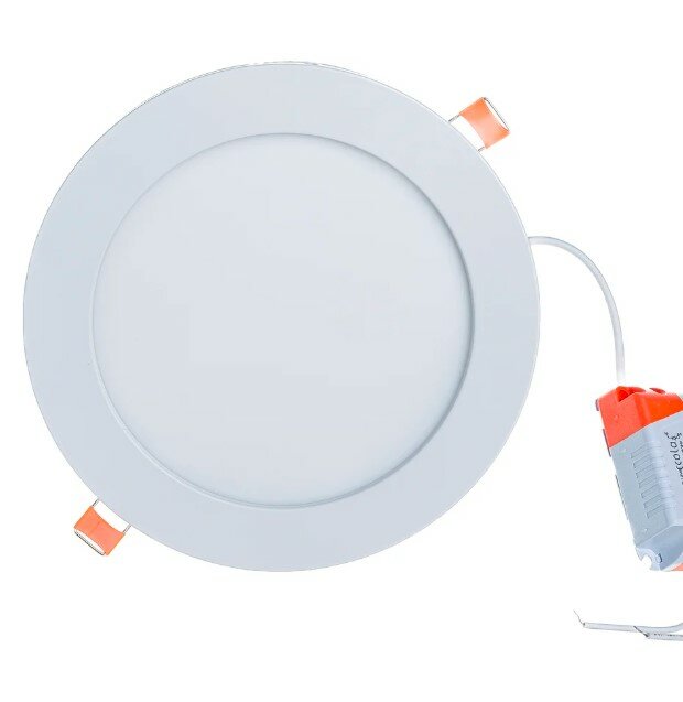 Встраив. потол. свет-к Ecola LED Круглый даунлайт с драйвером 12W 220V 2700K 170x20