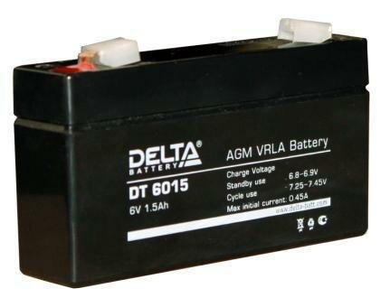 Аккумулятор 6V 1.5Ah DT6015