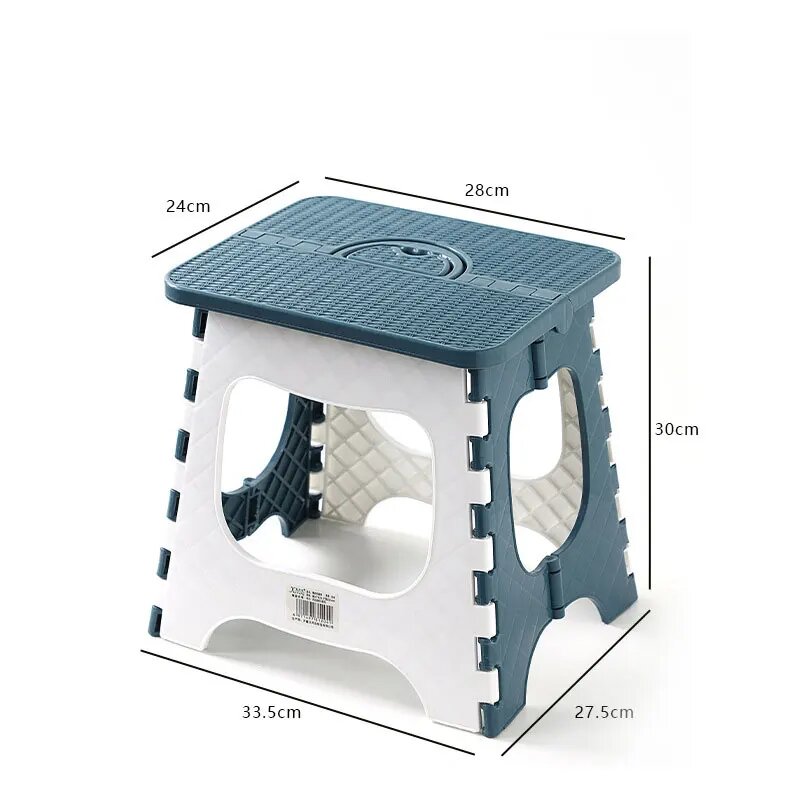 Пластиковый складной стул для рыбалки, Голубой