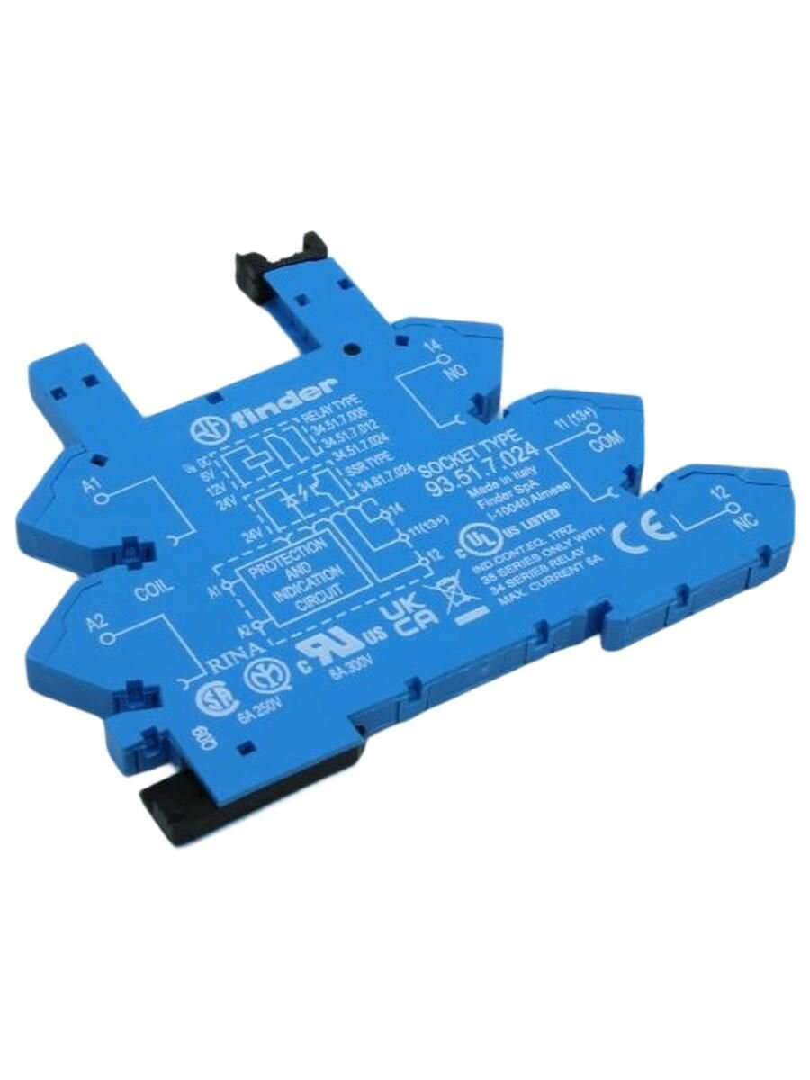 Розетка с безвинтовыми клеммами (пружинный зажим) для реле 34 серии, питание 24В DC FINDER