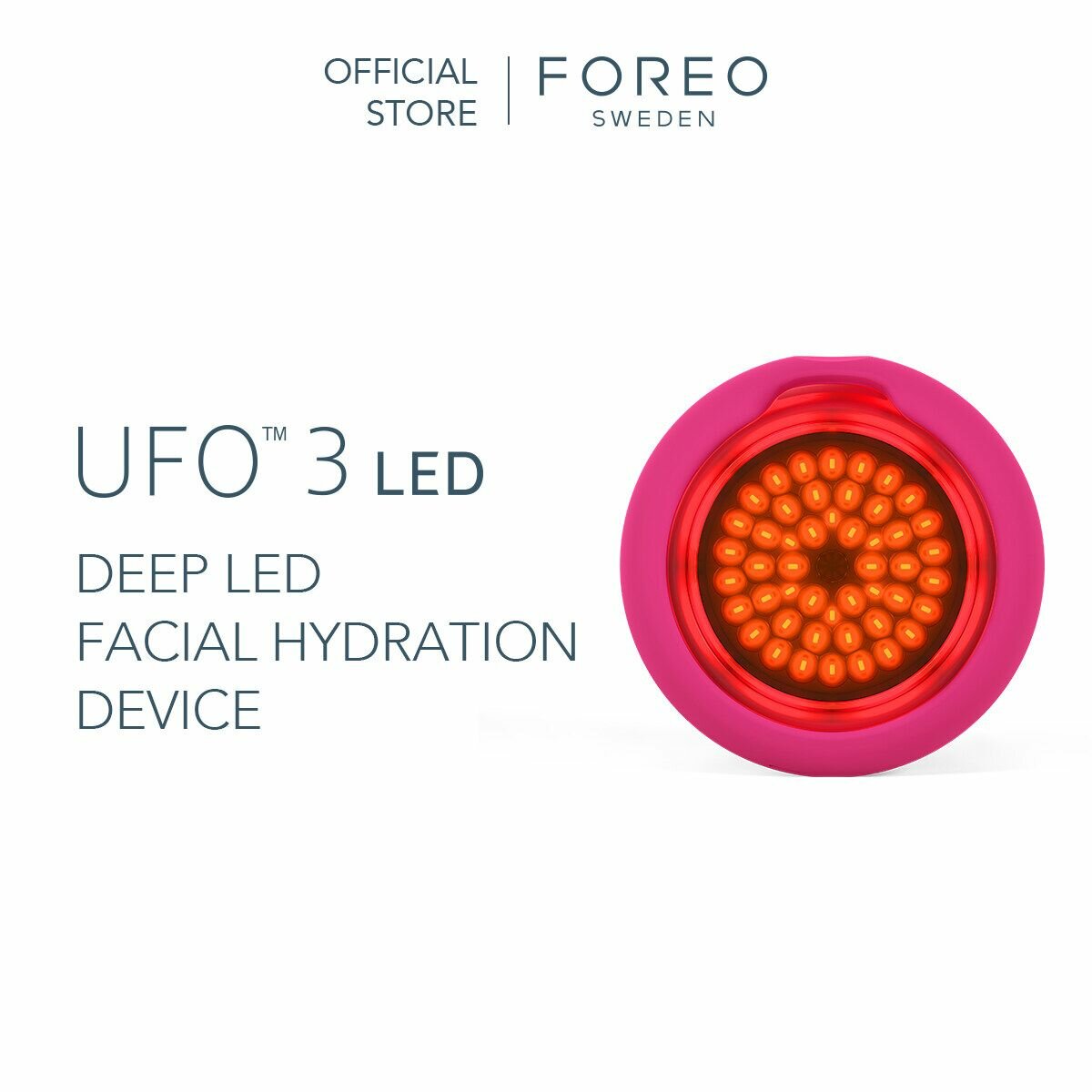 FOREO UFO 3 LED устройство для ухода за кожей с маской 4-в-1-Beauty instrument Full spectrum LED Deep Tissue NIR и терапия красным светом