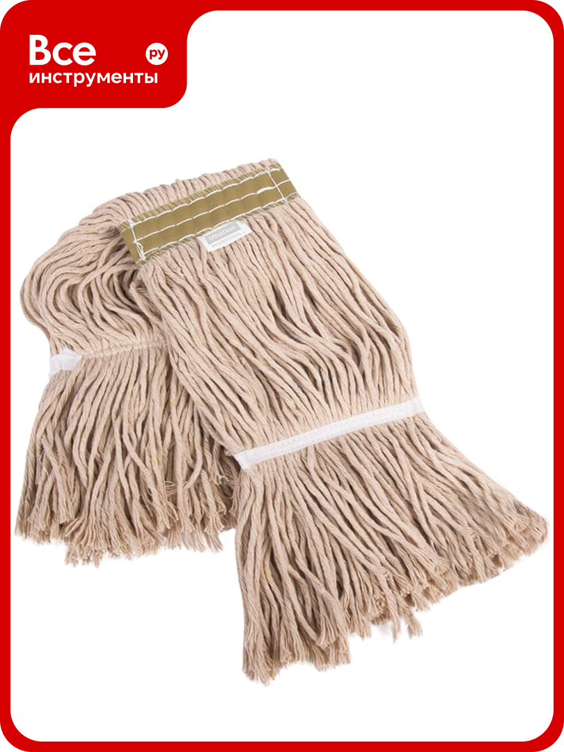 Насадка-моп OfficeClean Professional кентукки, веревочная, прошитая, хлопок/полиэстер 265262/AF01050