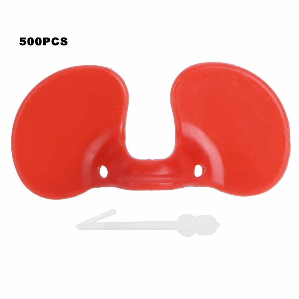 Шоры для кур, 500 шт, очки для защиты от расклёва перьев, средство защиты от расклёва перьев для кур и петухов