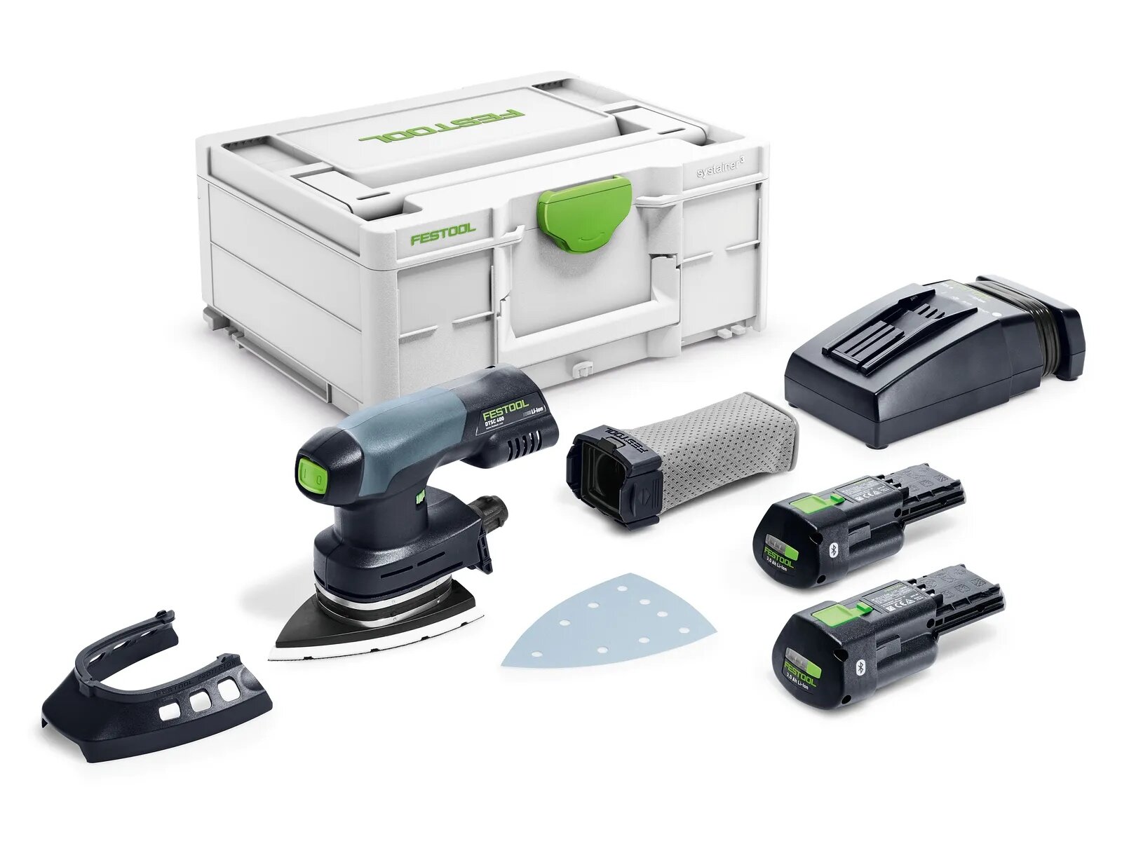 Аккумуляторная дельтавидная шлифовальная машинка Festool DTSC 400 3,0 I-Plus