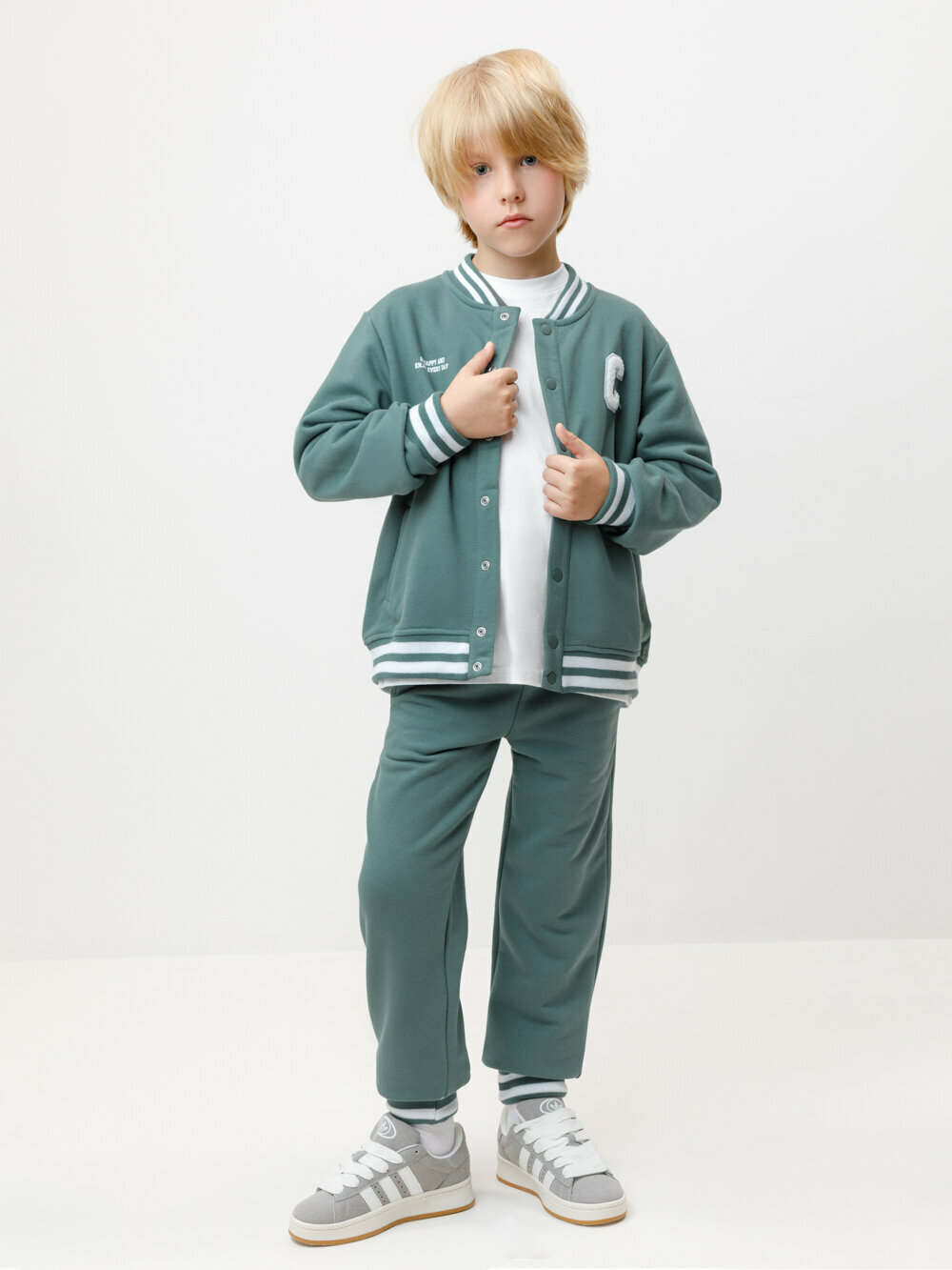 Брюки спортивные КР 400784-1/темный малахит