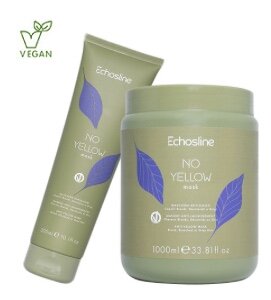 ECHOS LINE Анти-желтая маска для всех видов светлых волос (для поддержания блонда, оттеночная), 300 мл