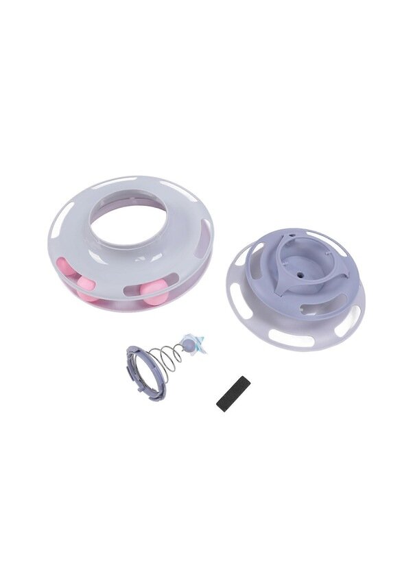 Игрушка для кошек, интерактивная поворотная башня, самоиграющая круговая дорожка для кошек, игрушка-каталка для котят для дома S486