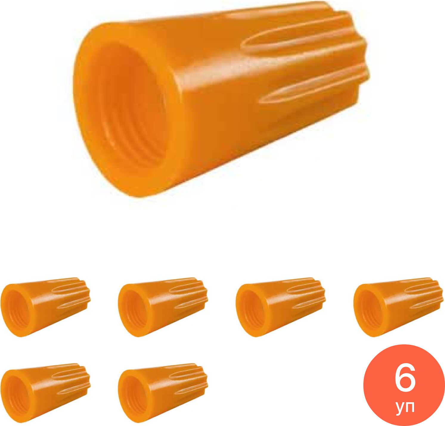 Соединительный изолирующий зажим TDM Electric / ТДМ Электрик СИЗ-3, ПВХ, оранжевый, 450В 2.5-5.5мм2, 50шт. / электрика (комплект из 6 уп)