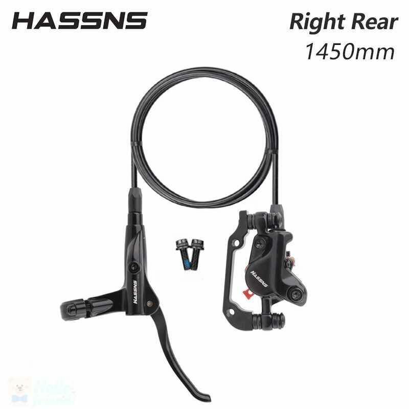 HASSNS M200Двойной поршневой Дисковый тормоз, комплект гидравлических тормозов для горного велосипеда 1450мм, Правый задний