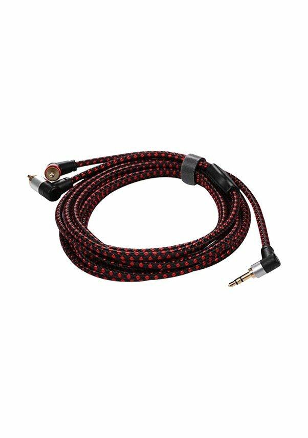 Y-образный разветвитель стереоаудиокабеля 3,5 мм (штекер) на 2 RCA (штекер)