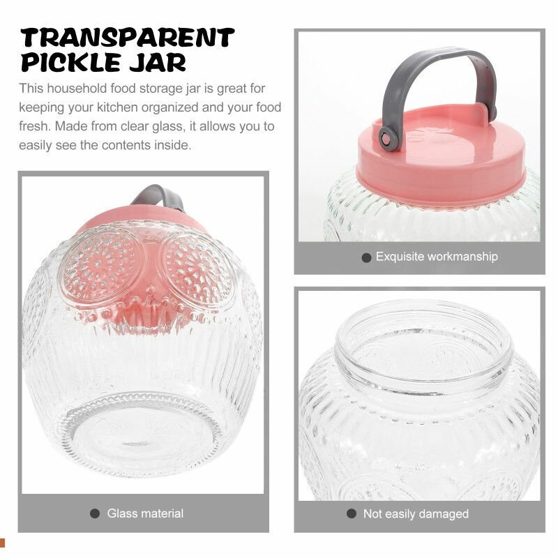 Запечатанный контейнер для хранения пищевой соды, герметичные банки для специй, стекло 16.00X13.00X13.00CM