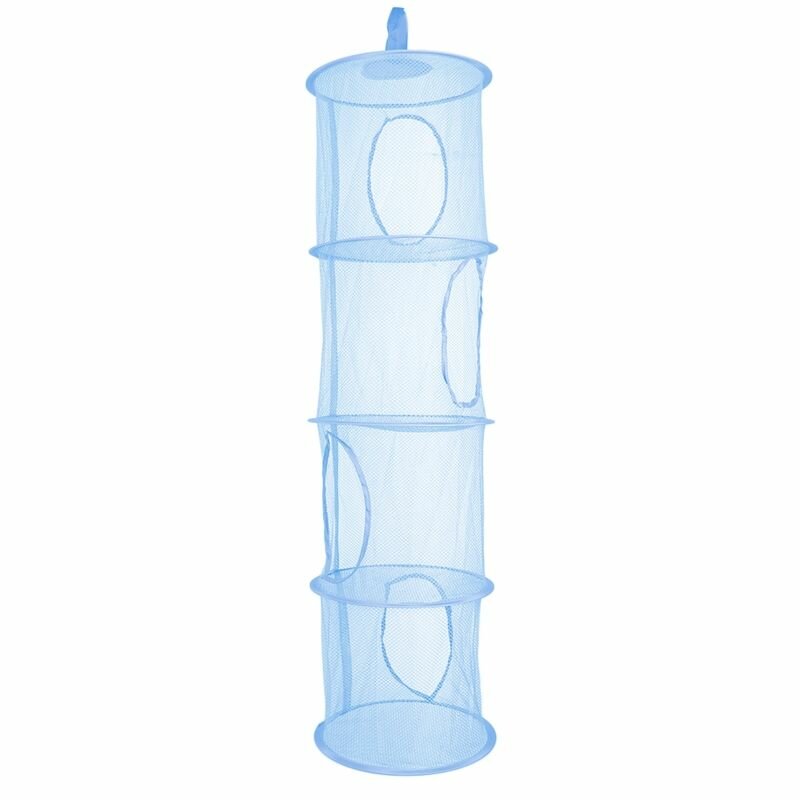 Подвесные сетчатые сумки-органайзеры, складные органайзеры для хранения, 4 отделения для детских игрушек, перчатки, шапки, носки