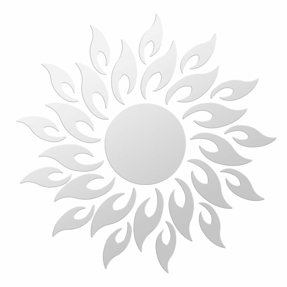 Акриловое зеркало с эффектом подсолнуха, 3D съемная наклейка на стену, зеркальный эффект, для спальни, фона под телевизор.