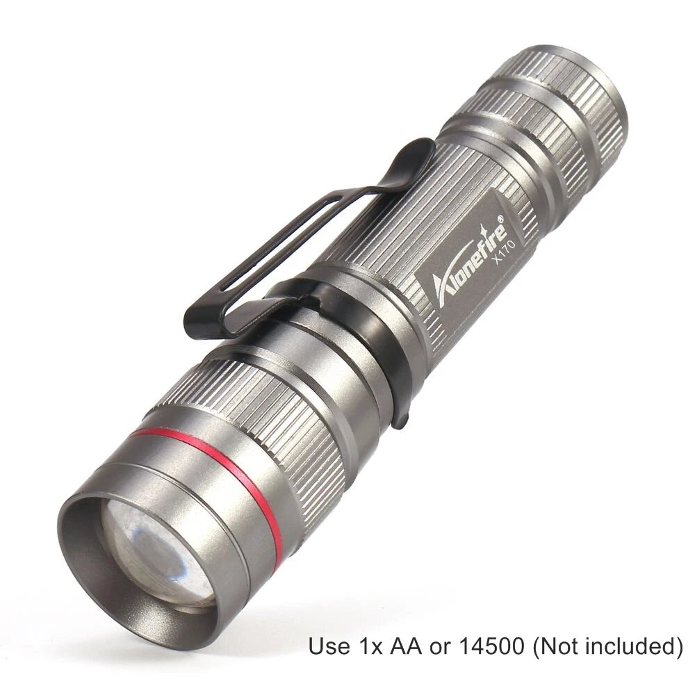 AloneFire X170 портативный фонарь черный Grey