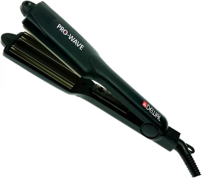 Щипцы Dewal ProWave 03-026, керамические, вращение шнура, петля для подвешивания, черные