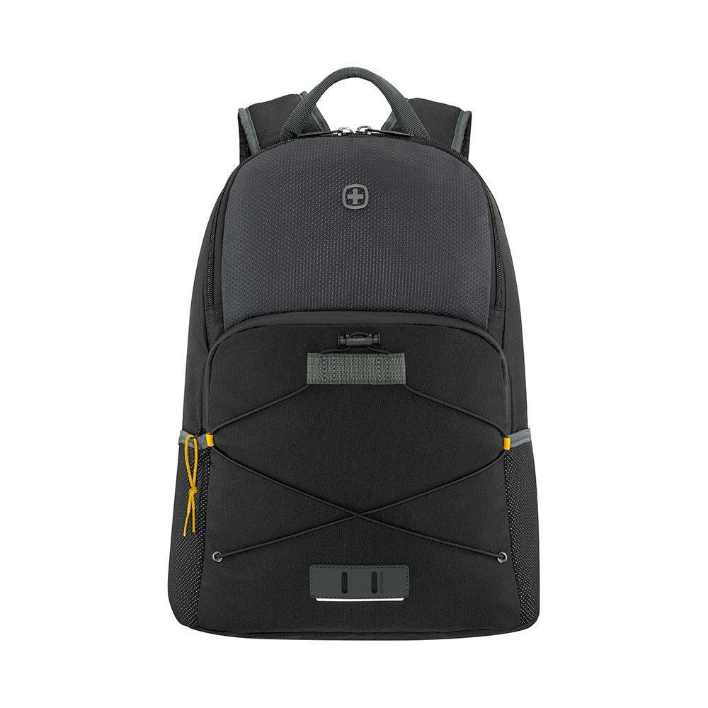 Рюкзак WENGER Trayl 15.6", чёрный, переработанный ПЭТ, 34 x 20 x 45 см, 22 л.