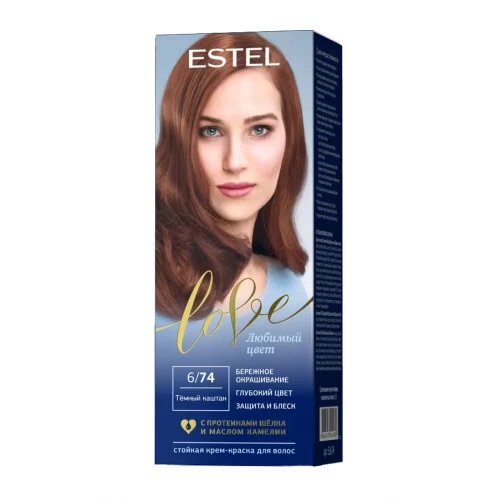 Краска для волос Estel Love (Эстель Лав) 6/74 - Темный каштан