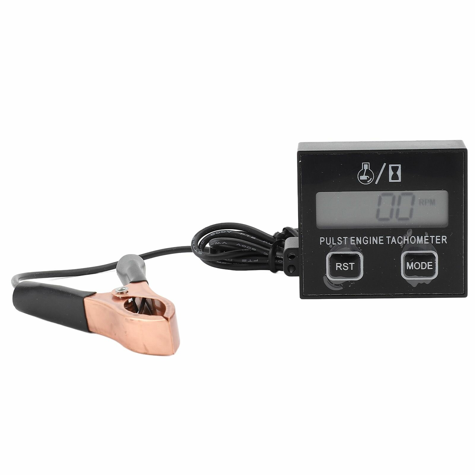 Тахометр импульсного двигателя, небольшой цифровой ЖК-дисплей, спидометр 30000 об/мин для газонокосилки, бензопилы, мотовездехода, трактора