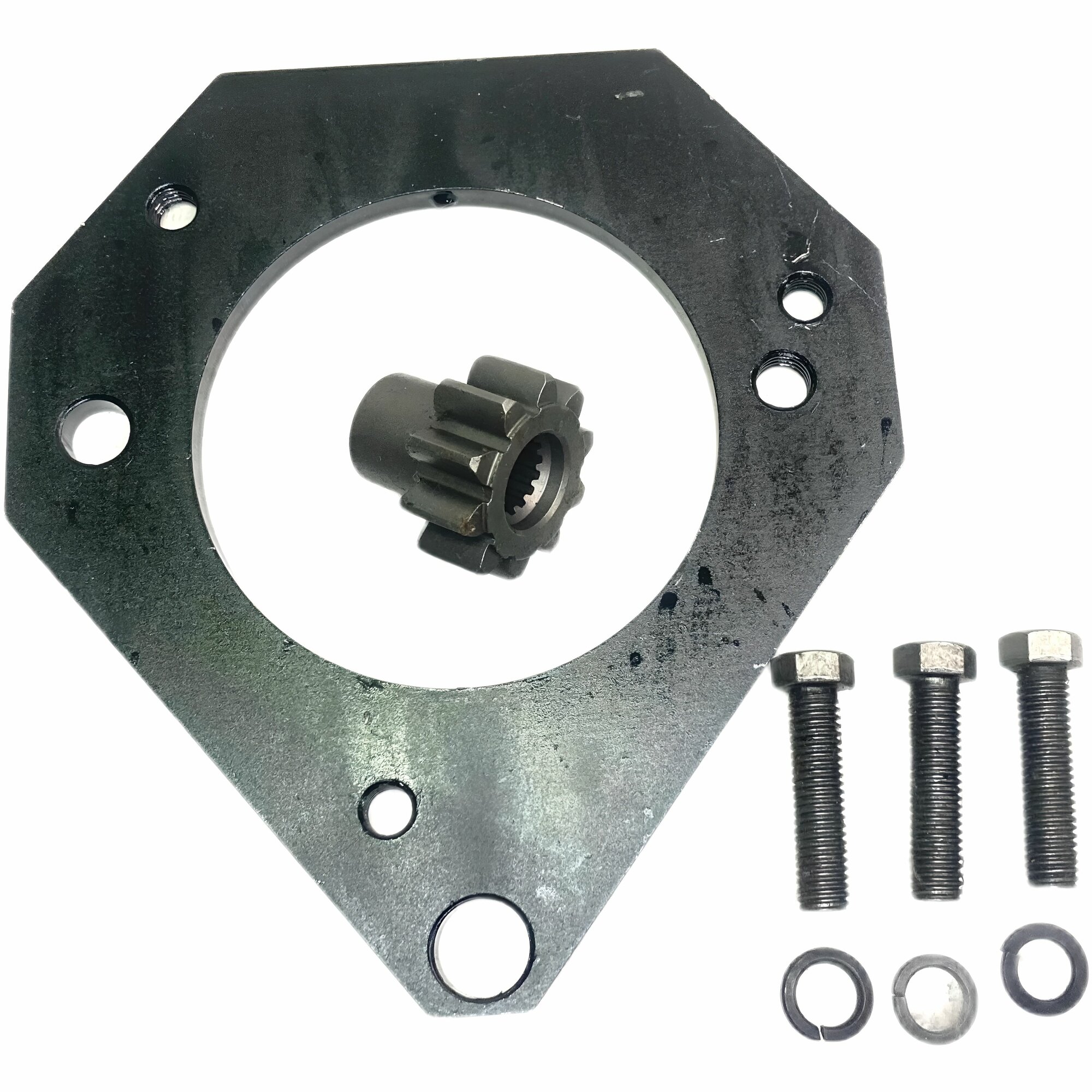 Переоборудование трактора МТЗ под стартер (плита с болтами + шестерня 40 мм.)