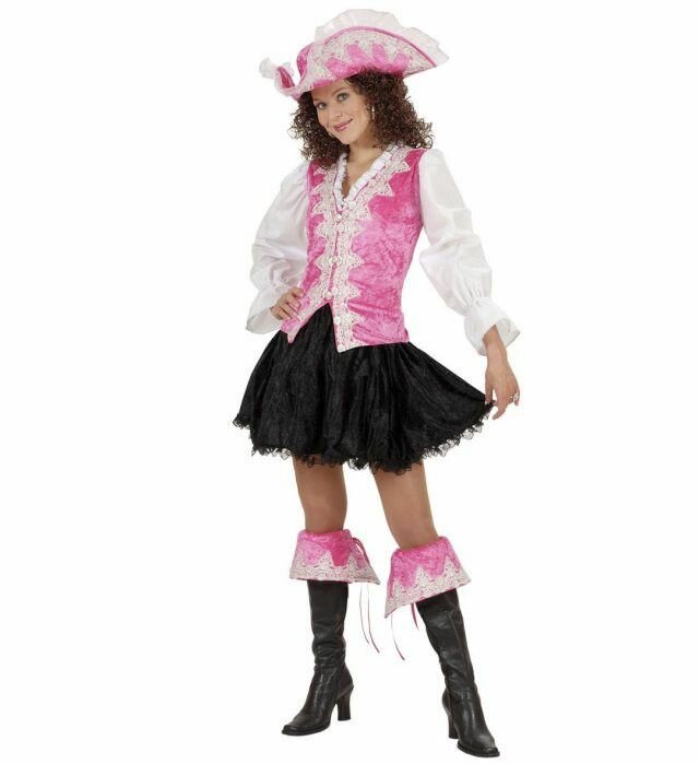 Костюм Вельможная пиратка розовый M