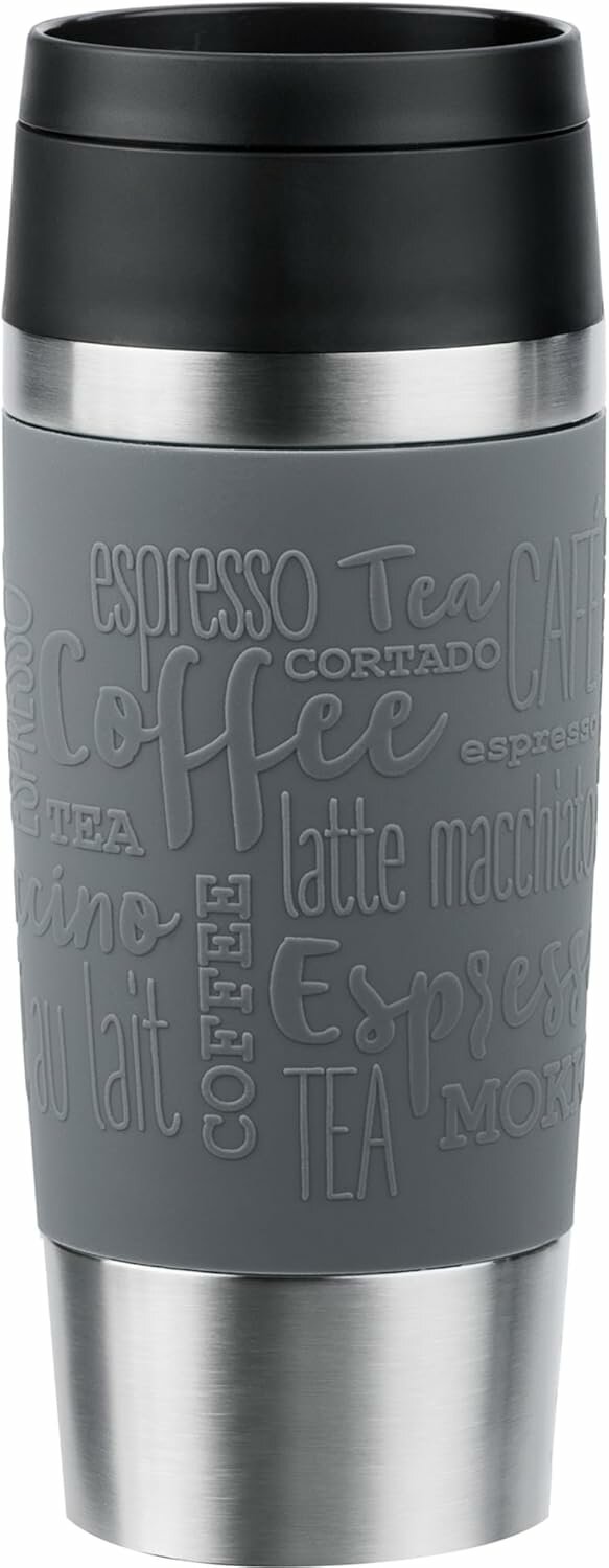 Термокружка Emsa Classic N20205 - 0,36 л из нержавеющей стали, цвет темно-серый