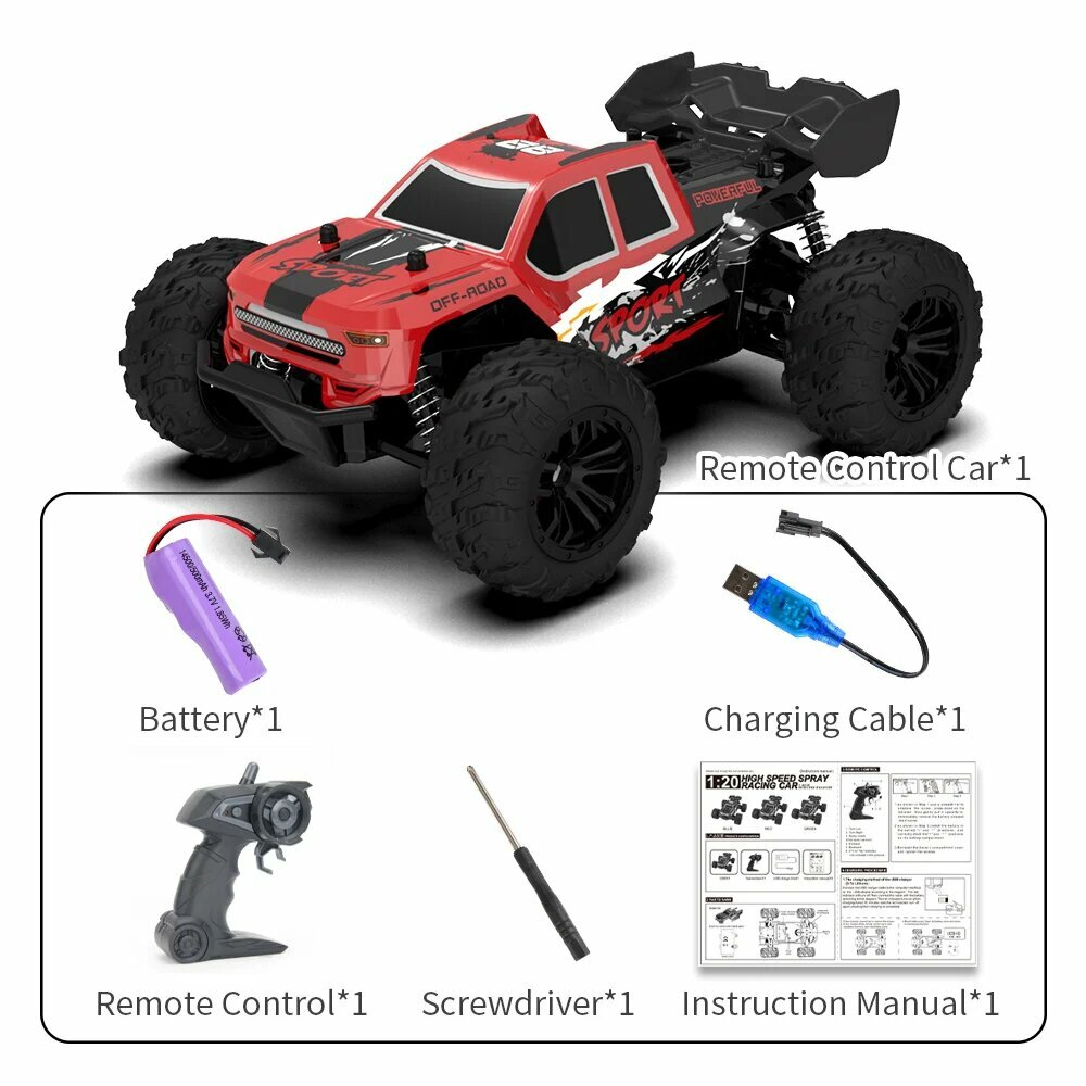Радиоуправляемая машина JJRC Red, 20 км/ч