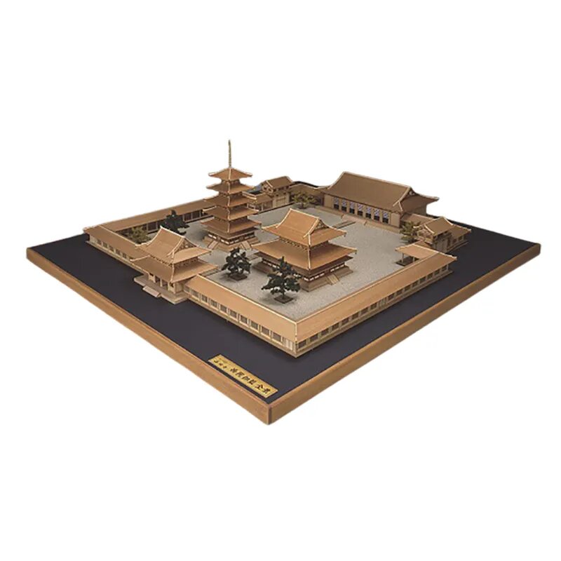 Сборная модель от Woody Joe, диорама Horyu-Ji (западная часть), 732х830х255 мм, М.1:150