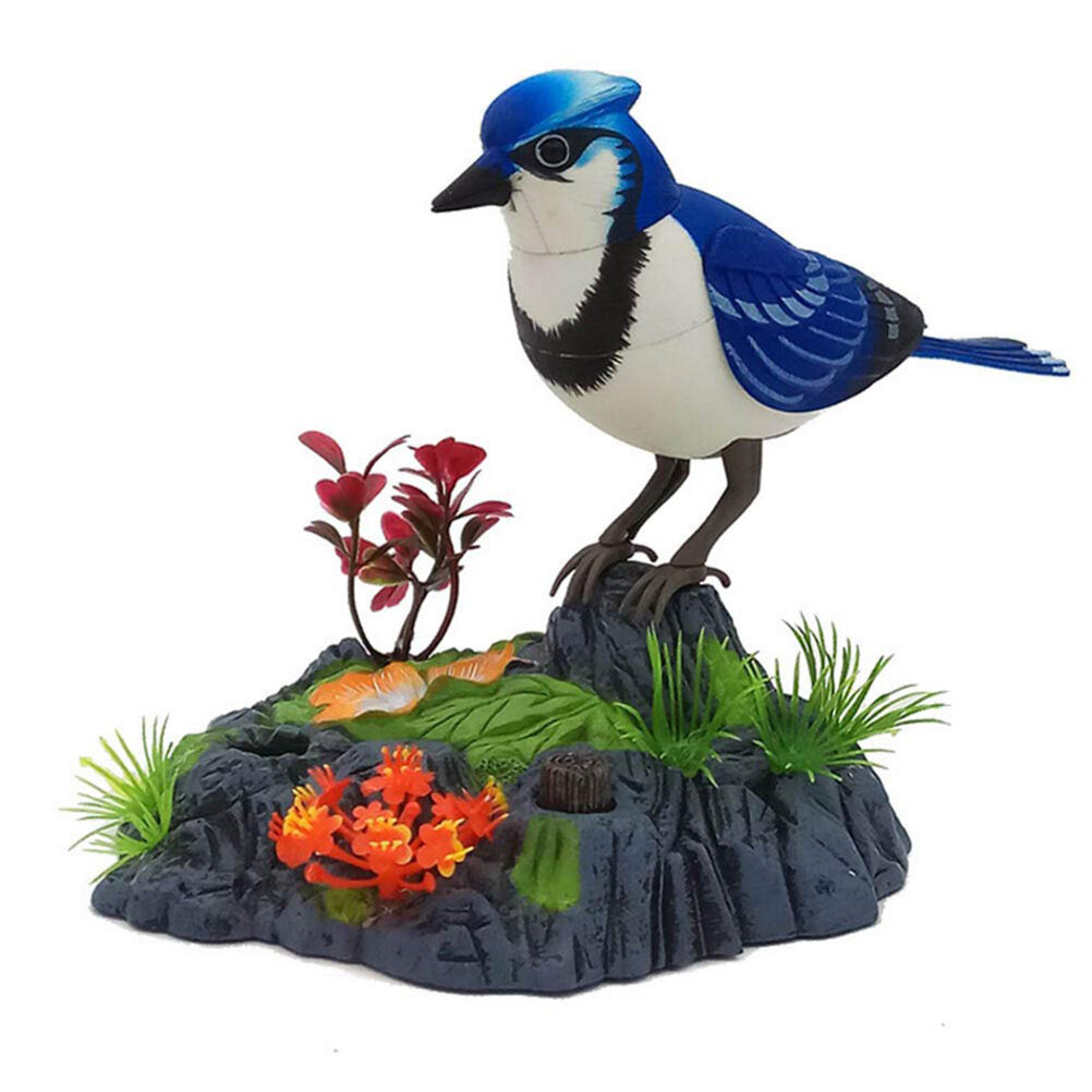 Electronic Talking Repeating Parrot Singing Chirping Bird with Motion Sensor Activation Pronunciation Kids Electric Animal Toy