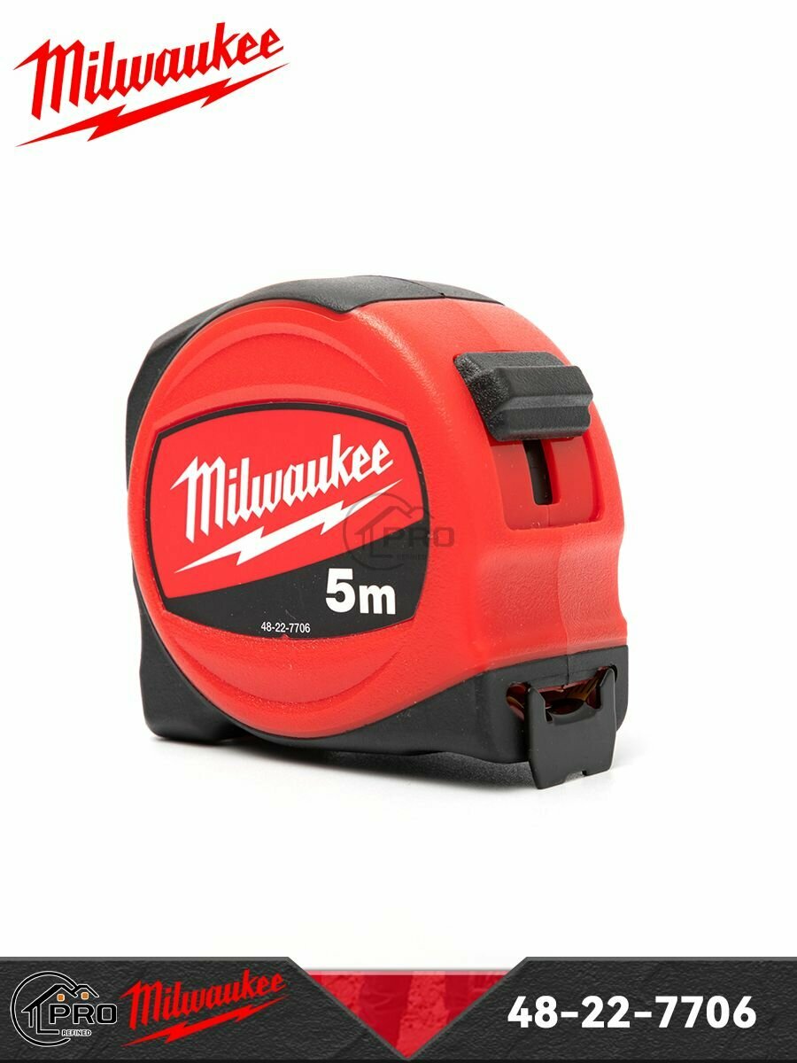Milwaukee 48227706 Тонкая рулетка 5 м (ширина 25 мм)