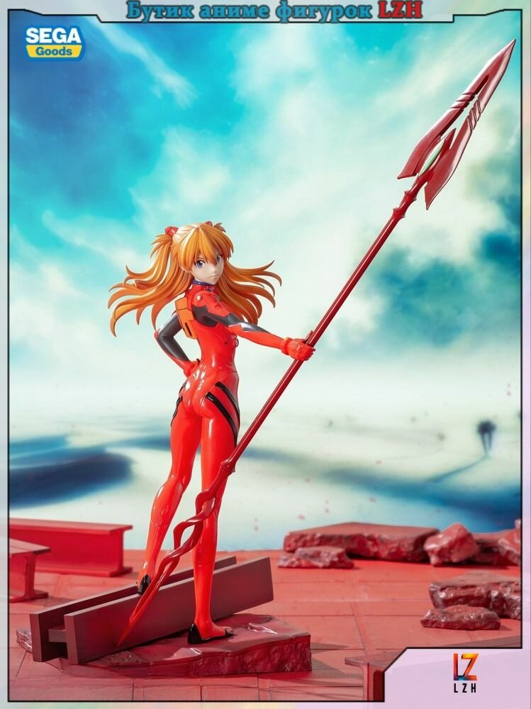 Аниме фигурки SEGA Аска Лэнгли Luminasta Нейongenesis Эвангелион(Evangelion) 20cm LZH