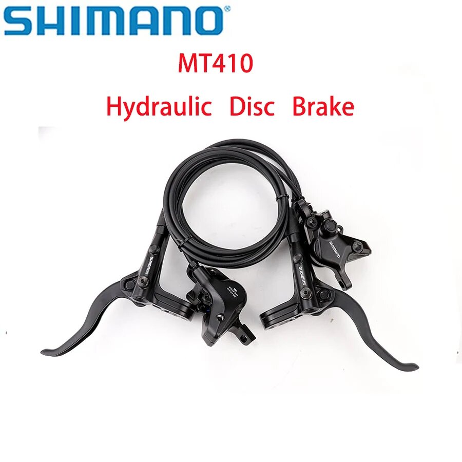 Тормоз Shimano MT410, 2 поршня, гидравлический дисковый тормоз для горного велосипеда, левый, передний, правый, задний, фиксатор, оригинал