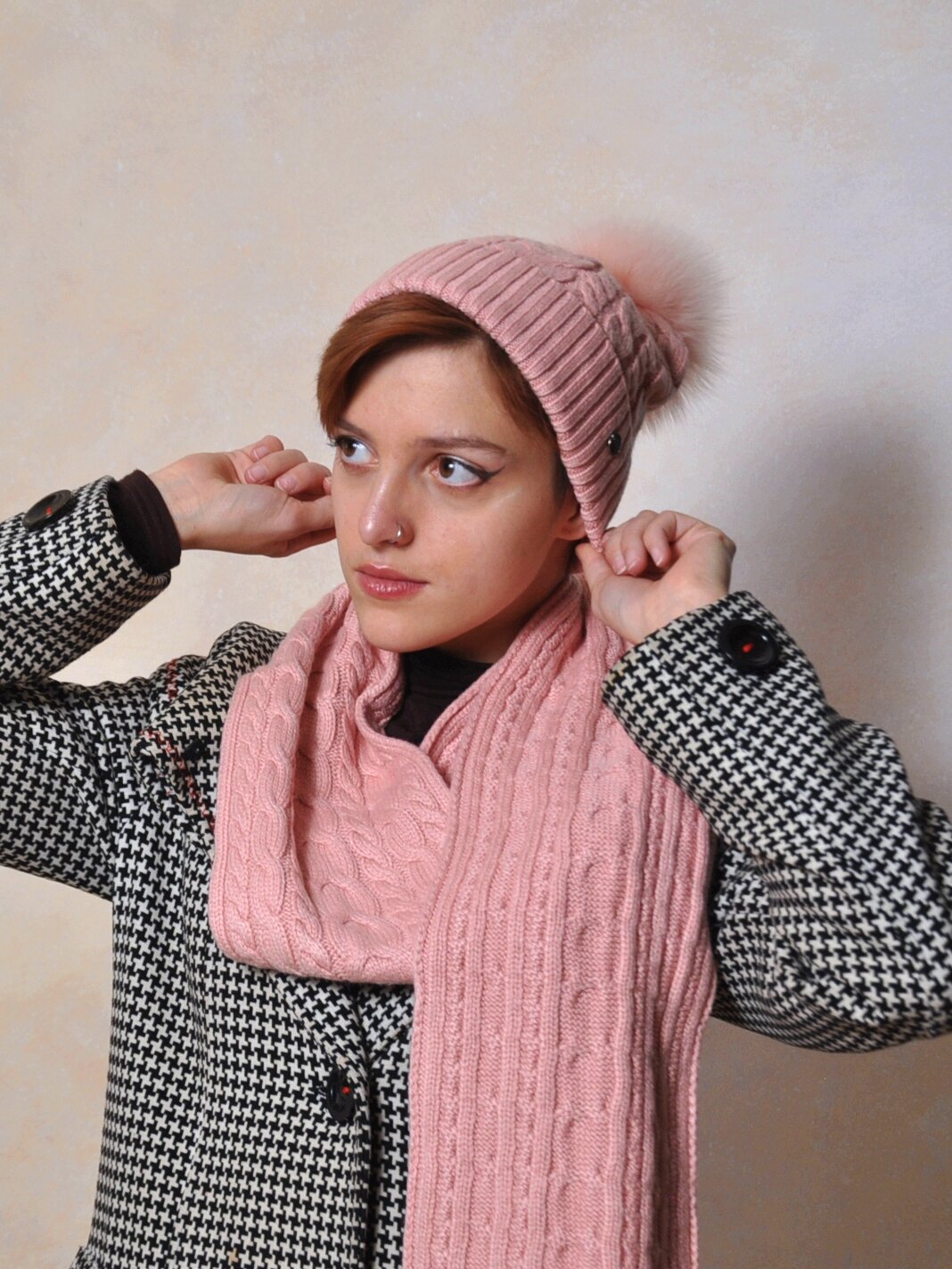 Шапка-бини Осень-зима 2021 для женщин