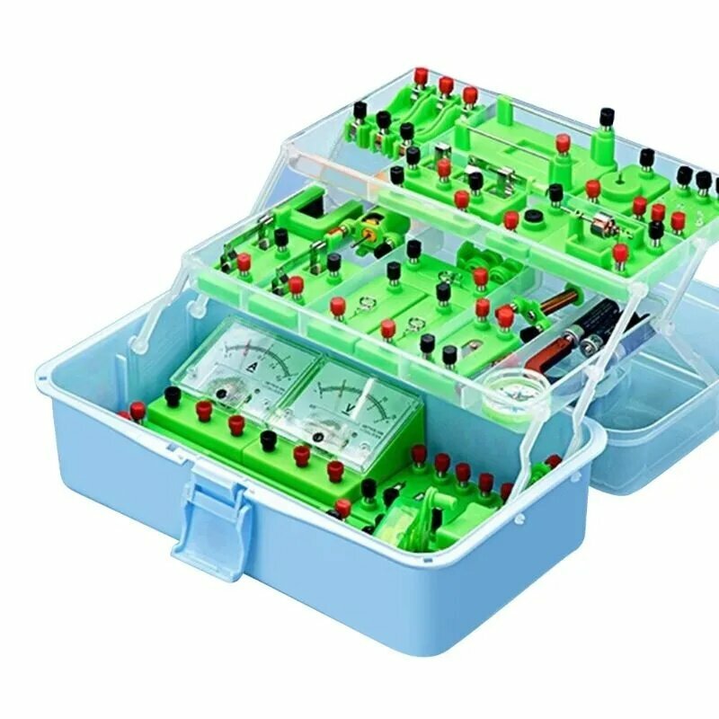 Наборы для лабораторных экспериментов с электричеством, оборудование электромагнетизма и физики младших школьников преподавателей