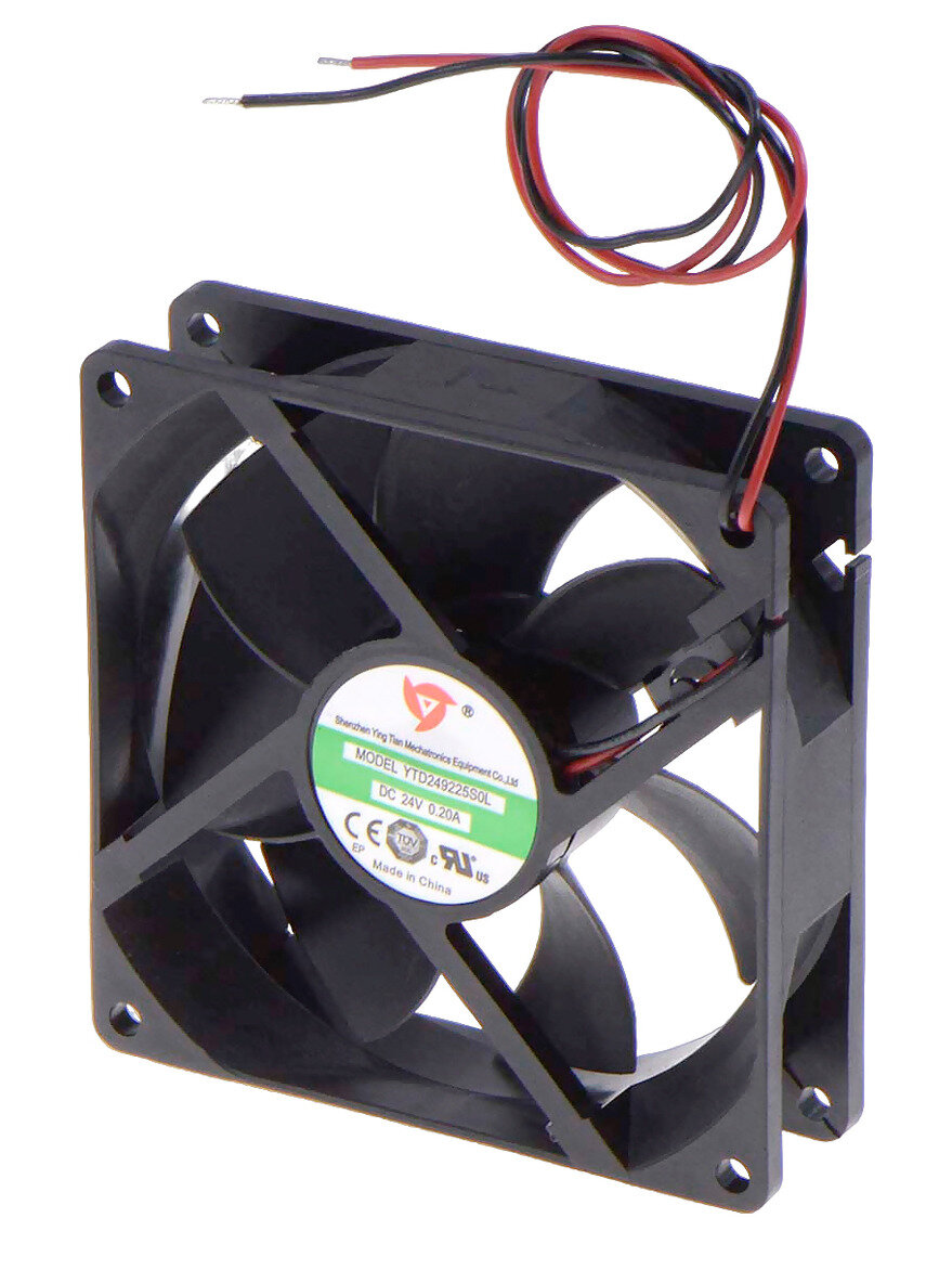 Вентилятор 24V 0.2-0,25A 92х92x25 LSD, GPV (30712181), ИПР-40 TTY (02.04.012.0103) для сварочного аппарата РЕСАНТА САИ-190К (с S/N LSD051)