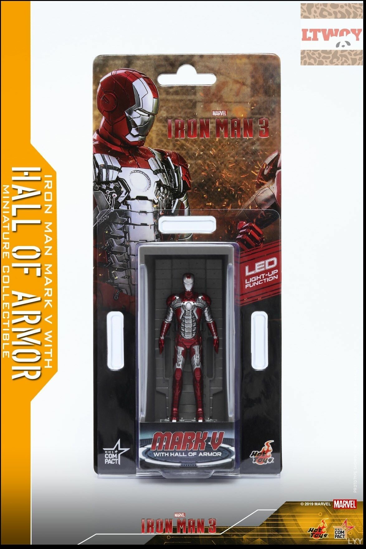 Hot Toys железный человек mk5 фигурка, MMSC00, Iron Man Hall Of Armor-LYY