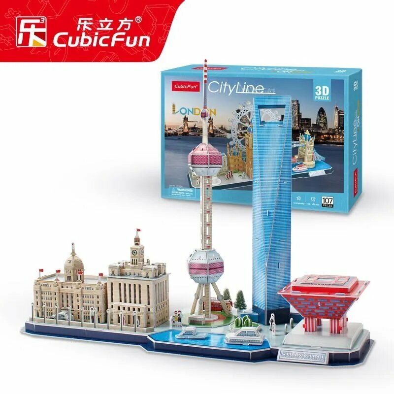 Конструктор, Модель для сборки, Макет Москвы, Красная площадь / 3D Моделирование из картона / Подарок ребенку