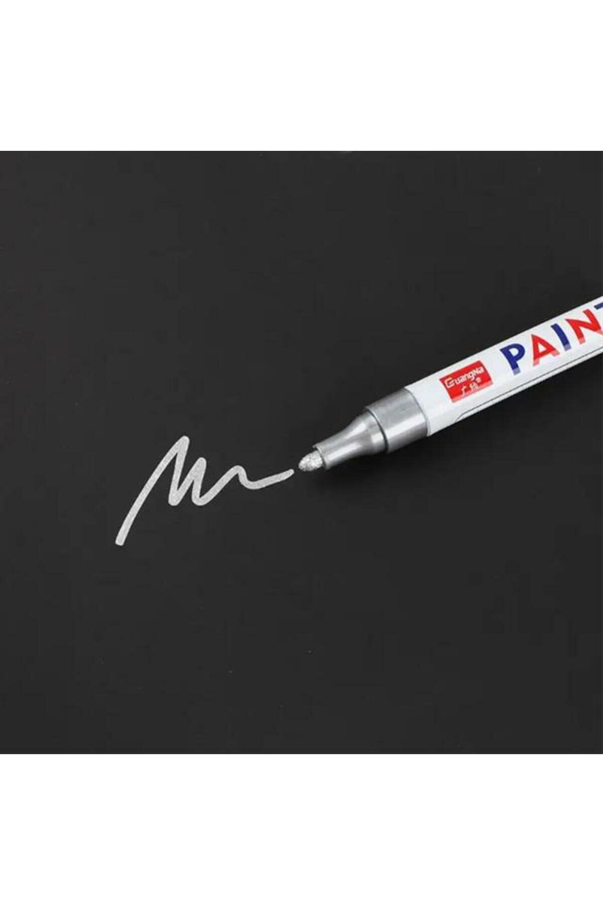 Маркер-краска "BaoYang Paint", серебристый, 3 мм, металлический корпус