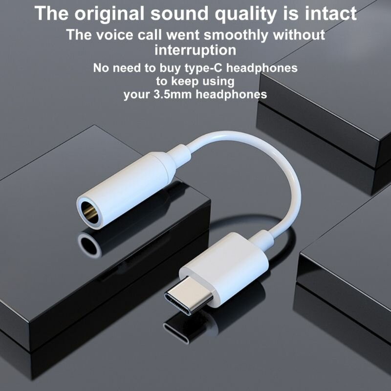 Кабель Aux от Type C до 3,5 мм, Адаптер для Наушников Телефона, Интерфейсы USB 15 Серии, Телефоны, Планшеты, Преобразователи