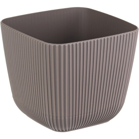 Кашпо Idea пиканто 110х110мм 0,65л М 3208 французcкий серый
