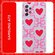 Чехол на Samsung Galaxy A73 / Самсунг Галакси А73 с принтом "Hearts and ribbons ...