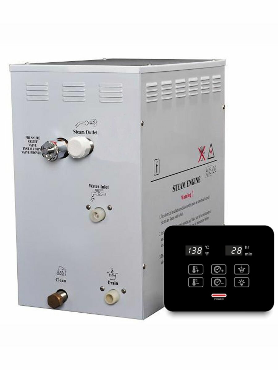 Парогенератор для хамама 9 кВт 380 вольт SteamTech GS08N9/3,