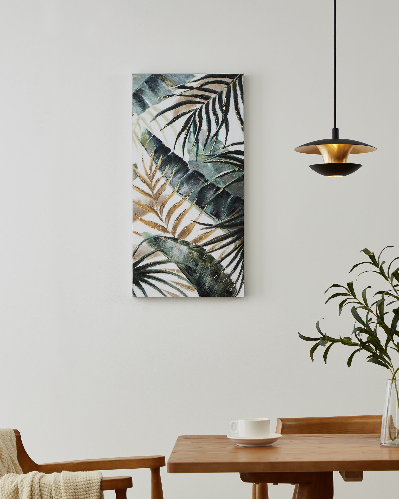 Картина EGLO ALAMINOS 423047, дерево/холст, тропический принт, длина 90см