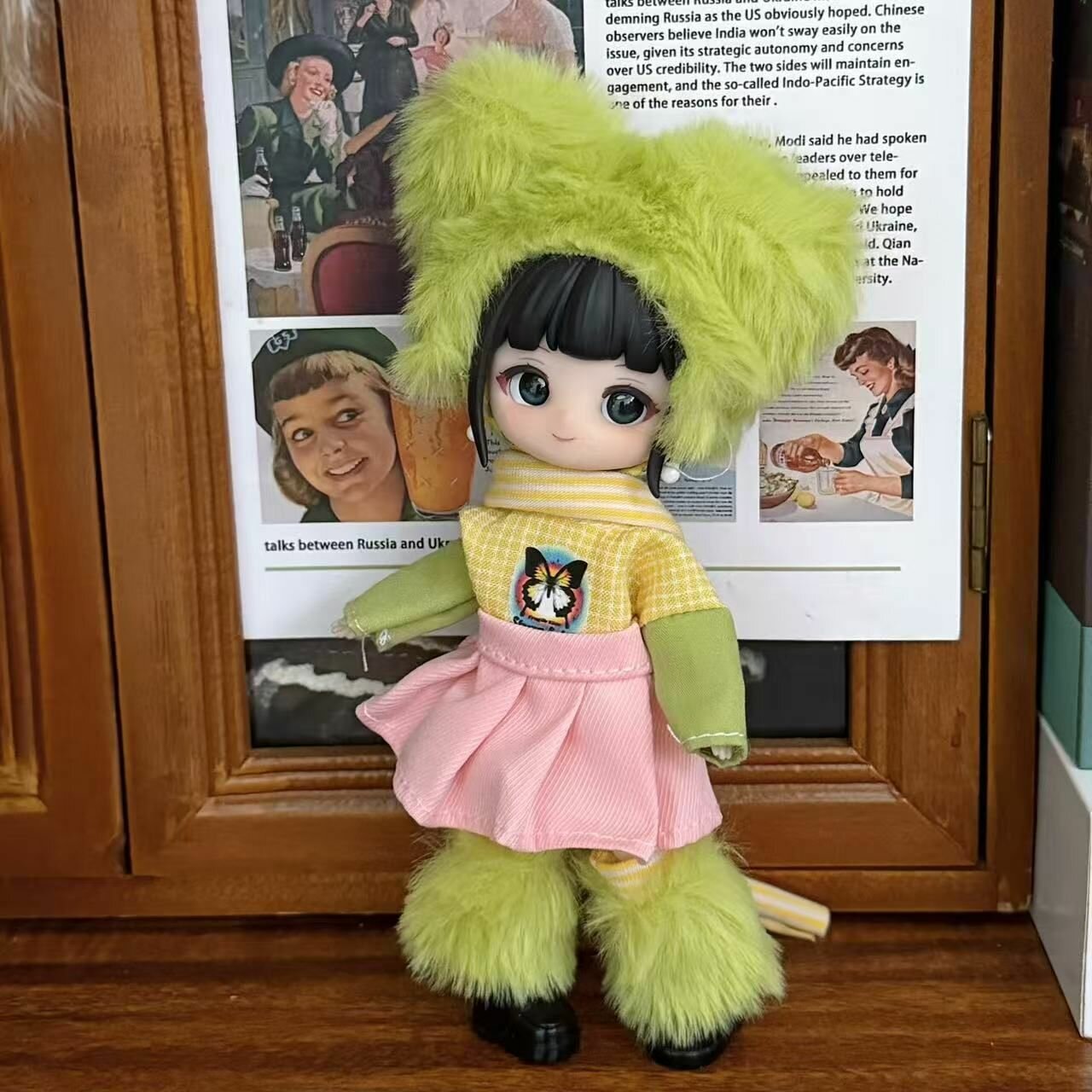 Одежда для куколь BJD по сериалу Чжэнь Гуань Чжун юбка Тысяча побегов для 8/12 размера (16-17 см