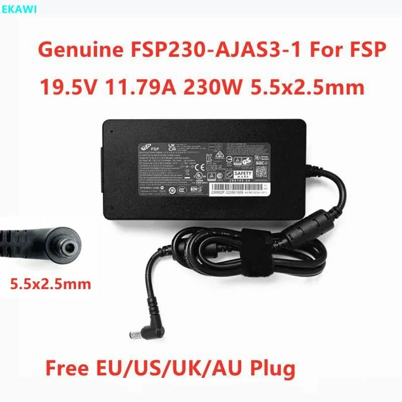 Оригинальный адаптер питания FSP FSP230-AJAS3-1 19.5V 11.79A 230W FSP230-AJAS3 AC для зарядного устройства ноутбука INTEL NUC