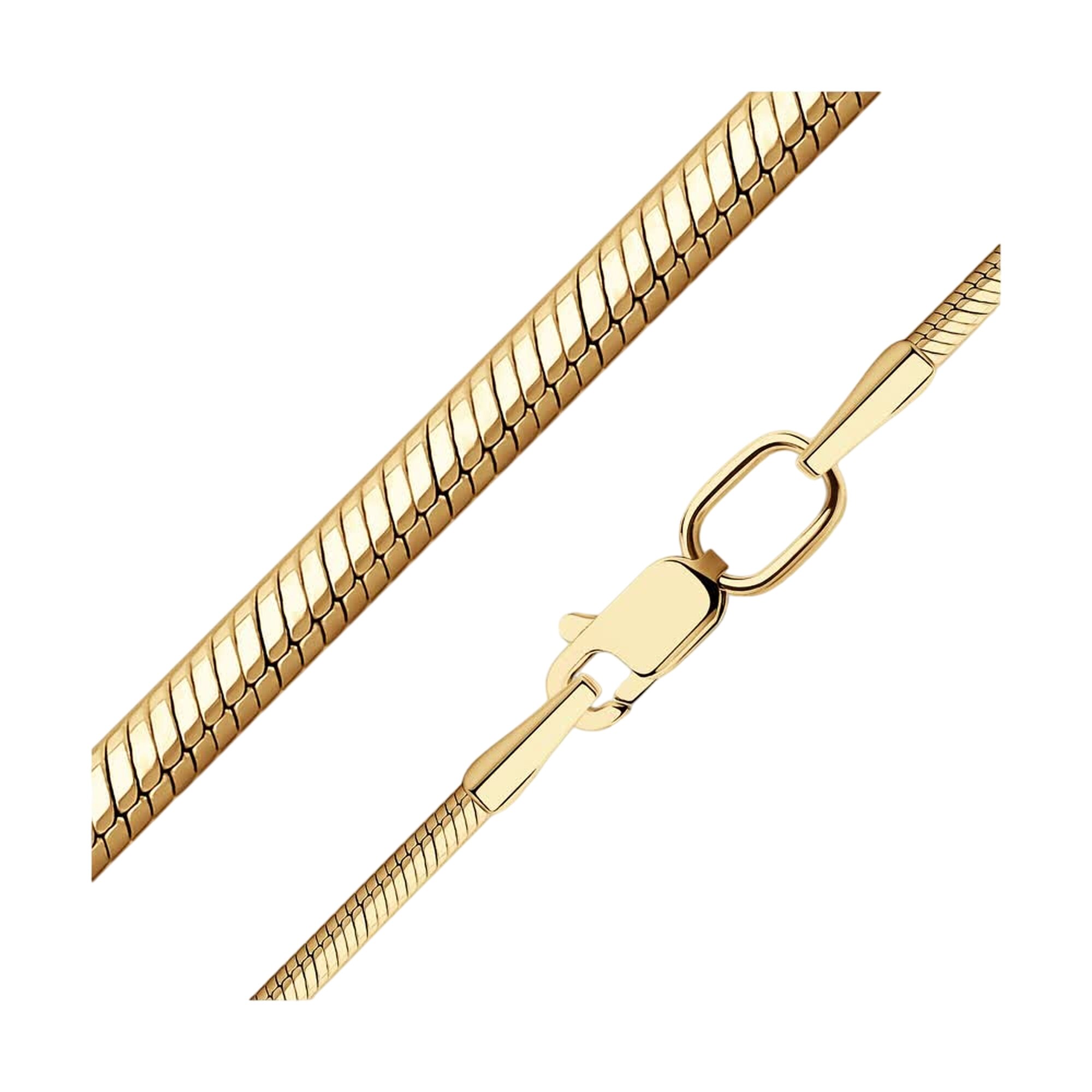 Цепь серебро, 925 проба, золочение