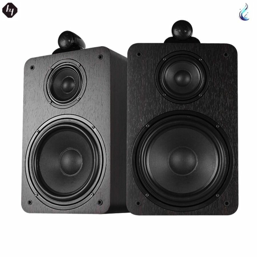 Акустическая система HYPER SOUND SP-2080H, черная, пассивная трехполосная Hi-Fi-акустическая система с деревянным корпусом и сабвуфером