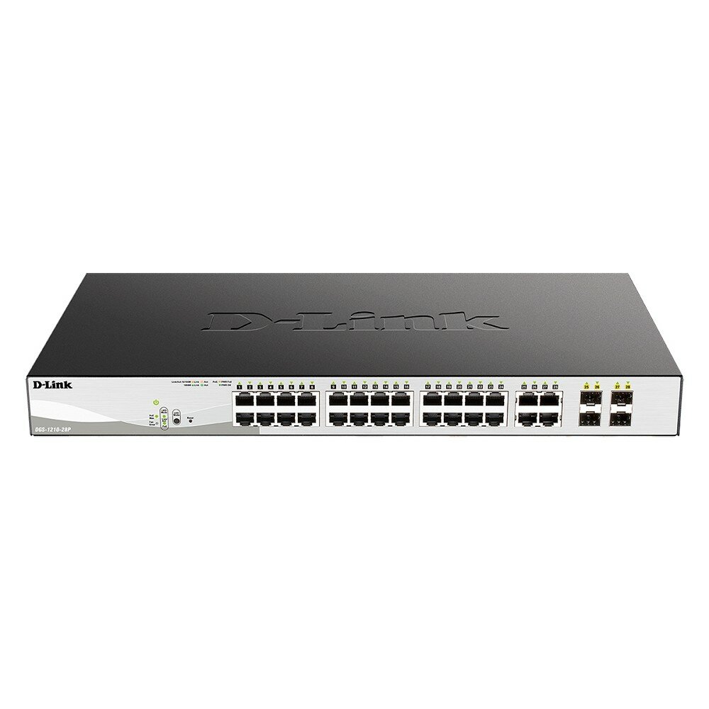 Коммутатор DGS-1210-28P/F5A D-Link Для средних рабочих групп