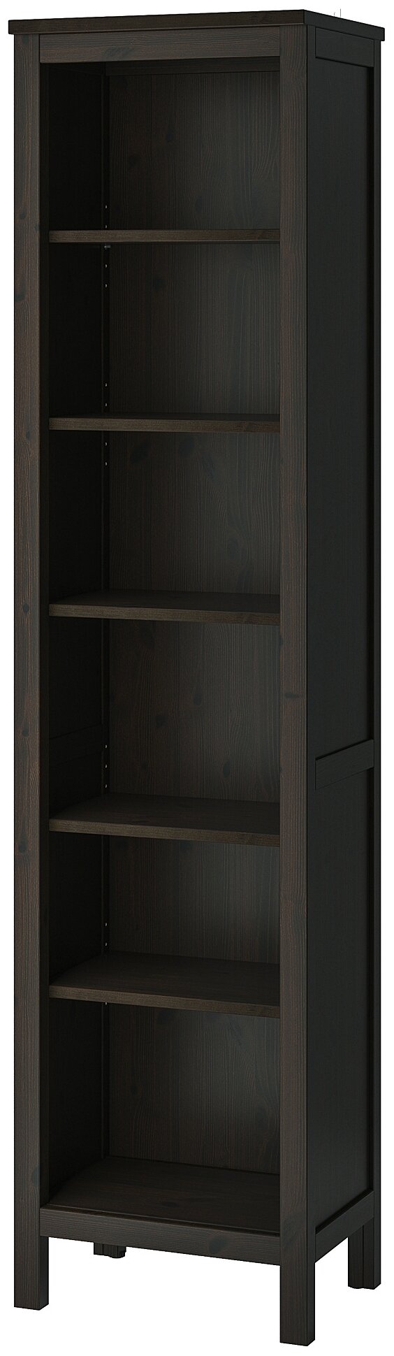 Стеллаж икеа IKEA хемнэс 6 полок, ШxГxВ: 49х37х197 см, черно-коричневый