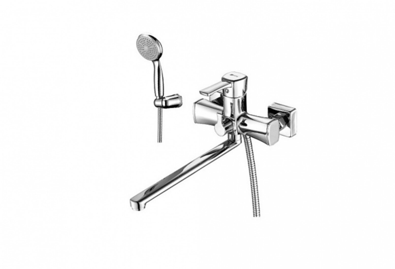 Смеситель для ванны Lemark Point LM0351C с длинным изливом 300 мм, хром